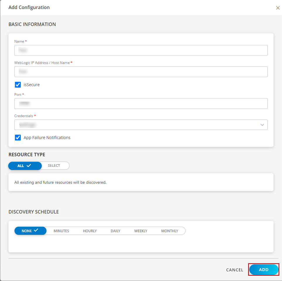 Weblogic Application Server Opsramp Documentation